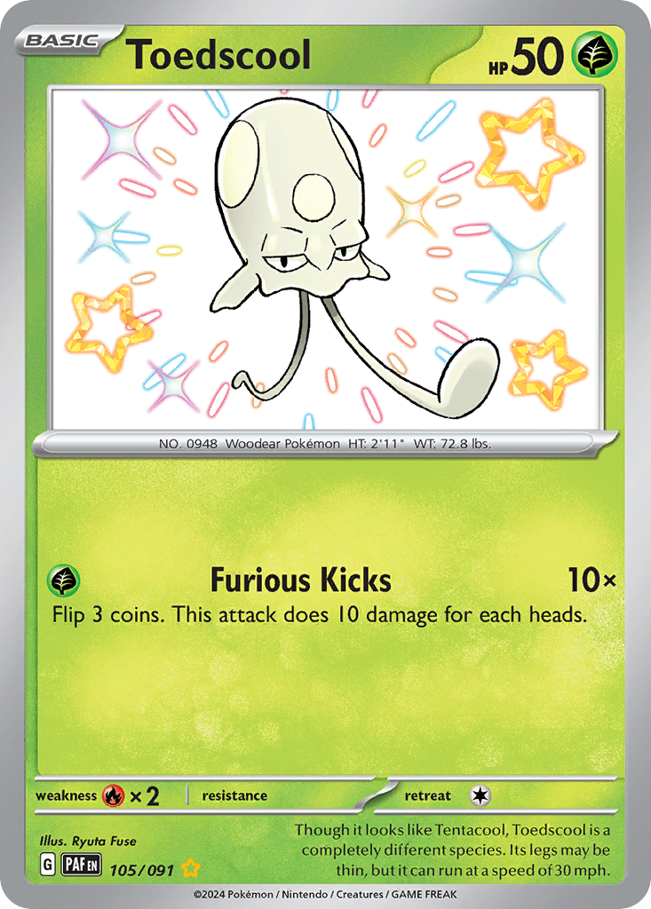 105/091 - Toedscool - [Shiny Rare]
