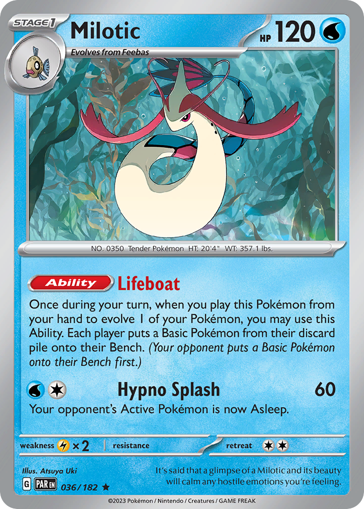 036/182 - Milotic - [Rare] - Reverse Holo