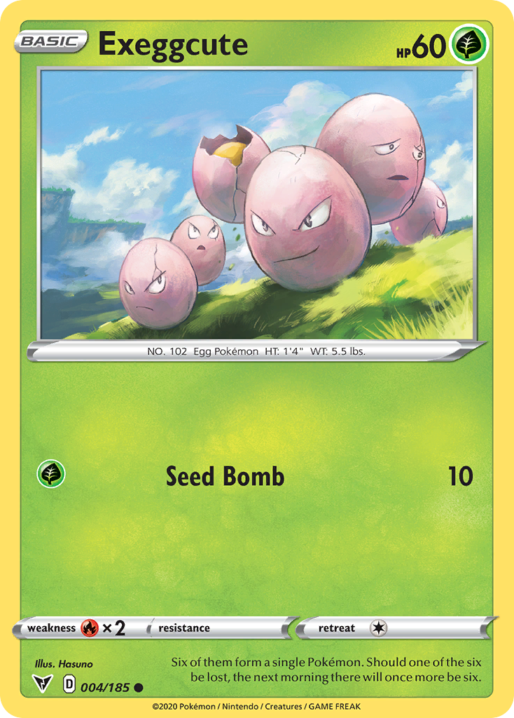 004/185 - Exeggcute - [Common] - Reverse Holo
