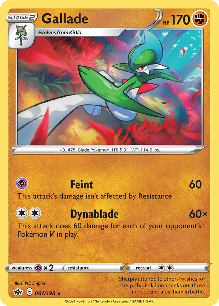081/198 - Gallade - [Rare] - Reverse Holo